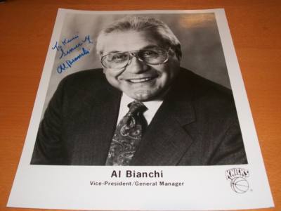 Knicks Al Bianchi Auto Signed 8x10 Photo JSA C | eBay
