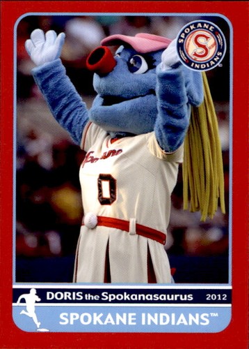 2012 Spokane Indians Grandstand #38 Doris the Spokanasaurus Mascot ...