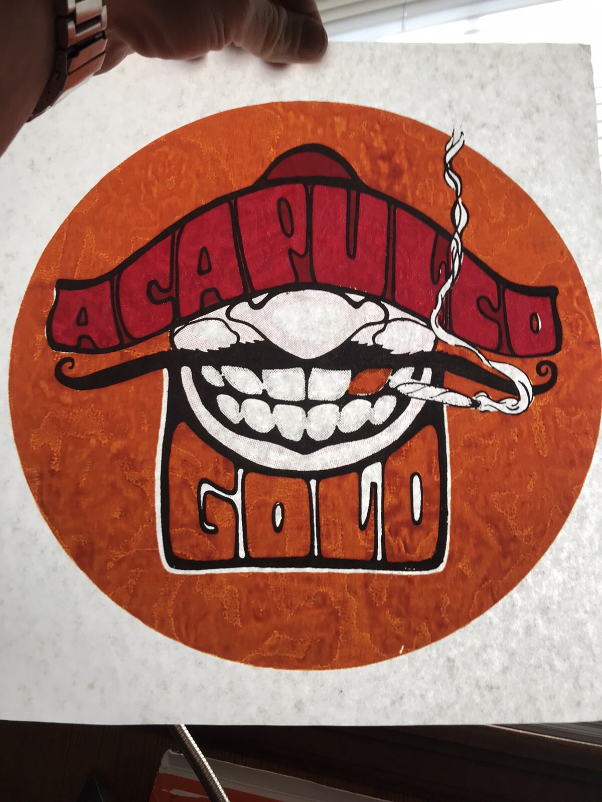 Acapulco Gold Weed Marijuana Pot Roach Vintage Iron O… - Gem