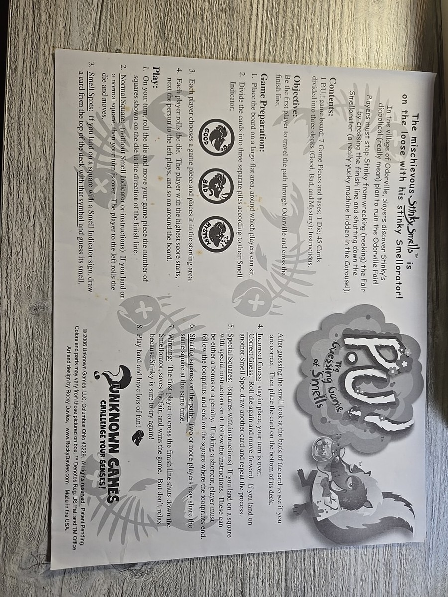 Scratch And Sniff Board Game