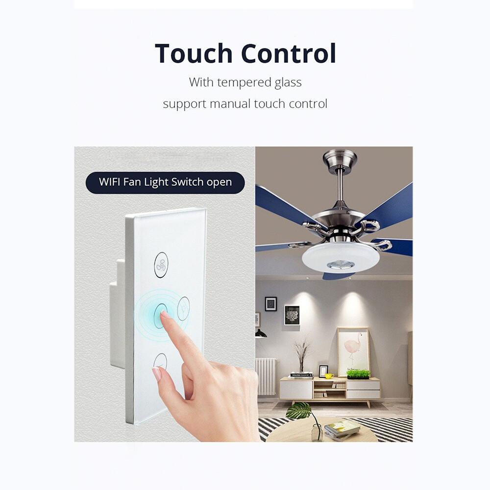 Smart Ceiling Fan And Light Switch | Shelly Lighting