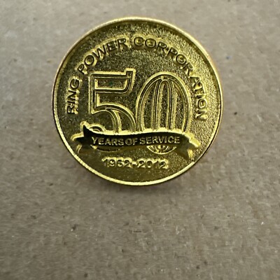 Ring Power Corp. 50 Yr. Service Hat Lapel Pin Award 1962-2012 | eBay