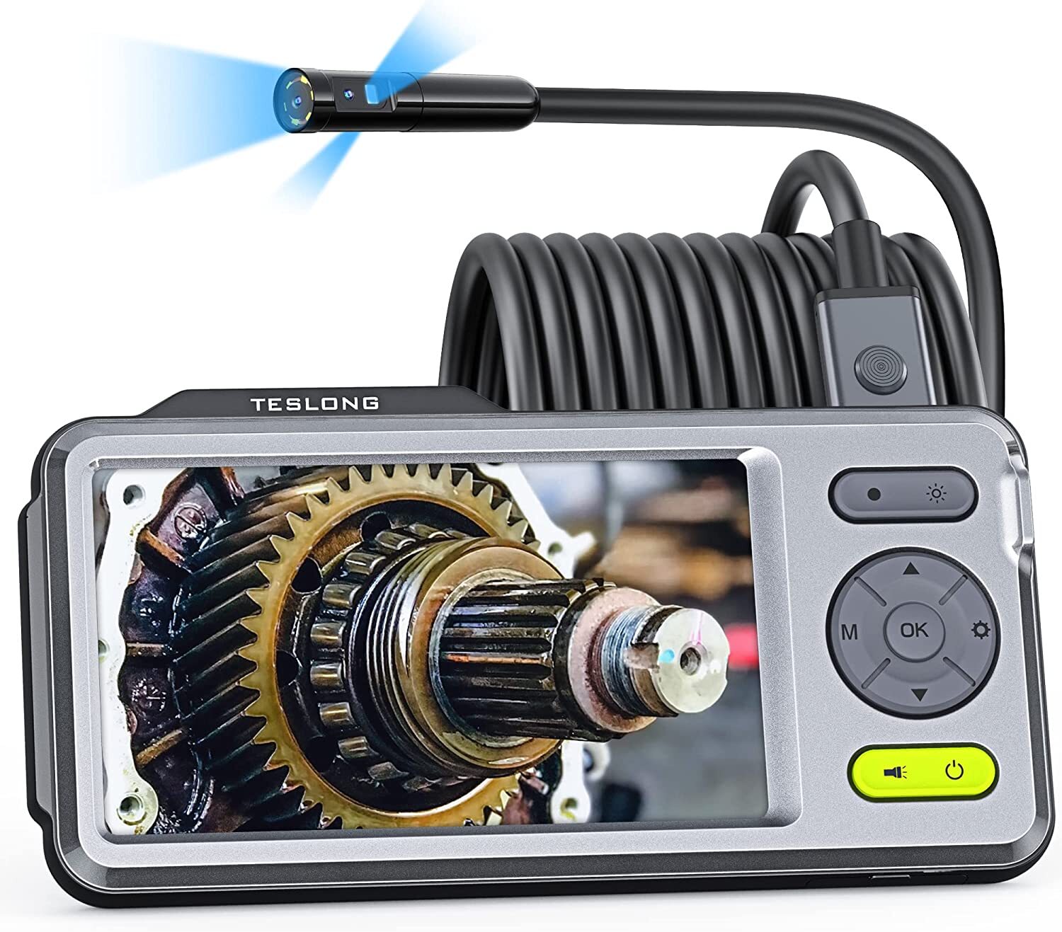 TESLONG Triple/Dual Lens Borescope Inspection Camera 1080P Industrial ...