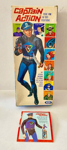 Vintage 1966 Ideal CAPTAIN ACTION-ORIGINAL BOX & BROCHURE | eBay