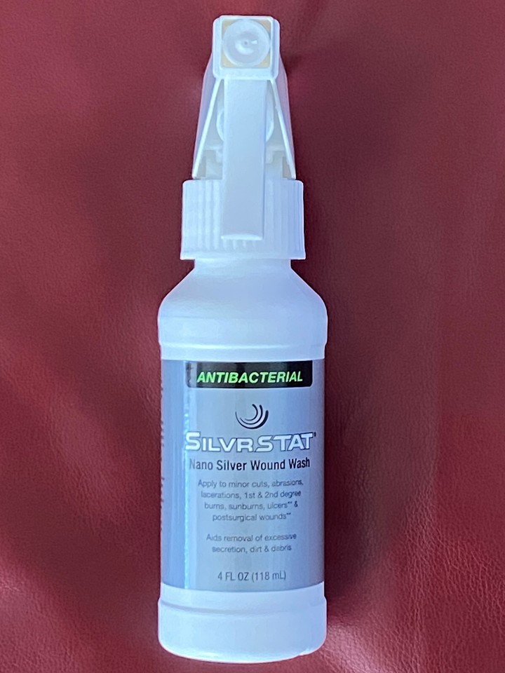 SilvrSTAT Antibacterial Nano Silver Wound Wash, Minor Cuts Burns Wounds ...