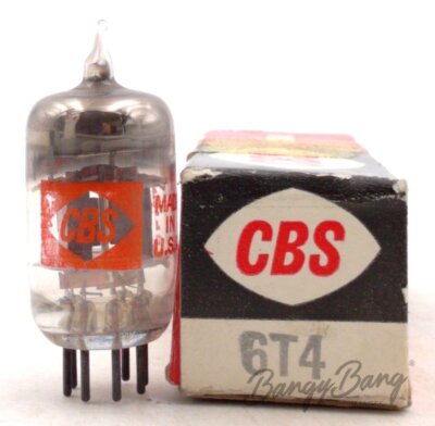 CBS 6T4 Low-mu UHF Triode Oscillator TV Audio Vacuum Tube Valve ...