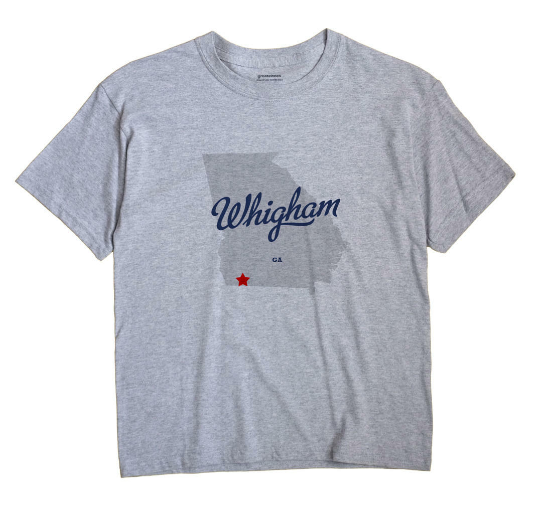 Whigham Georgia GA T-Shirt MAP | eBay