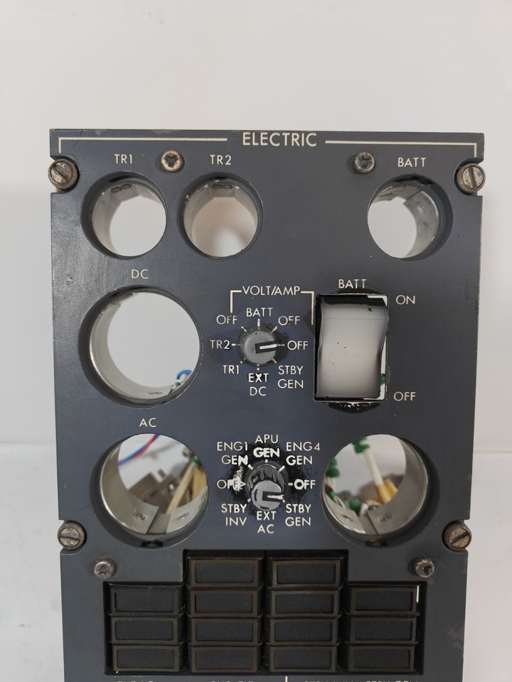 BAE 146 Aircraft Cockpit Overhead Pilot Electric Electronics Panel ...