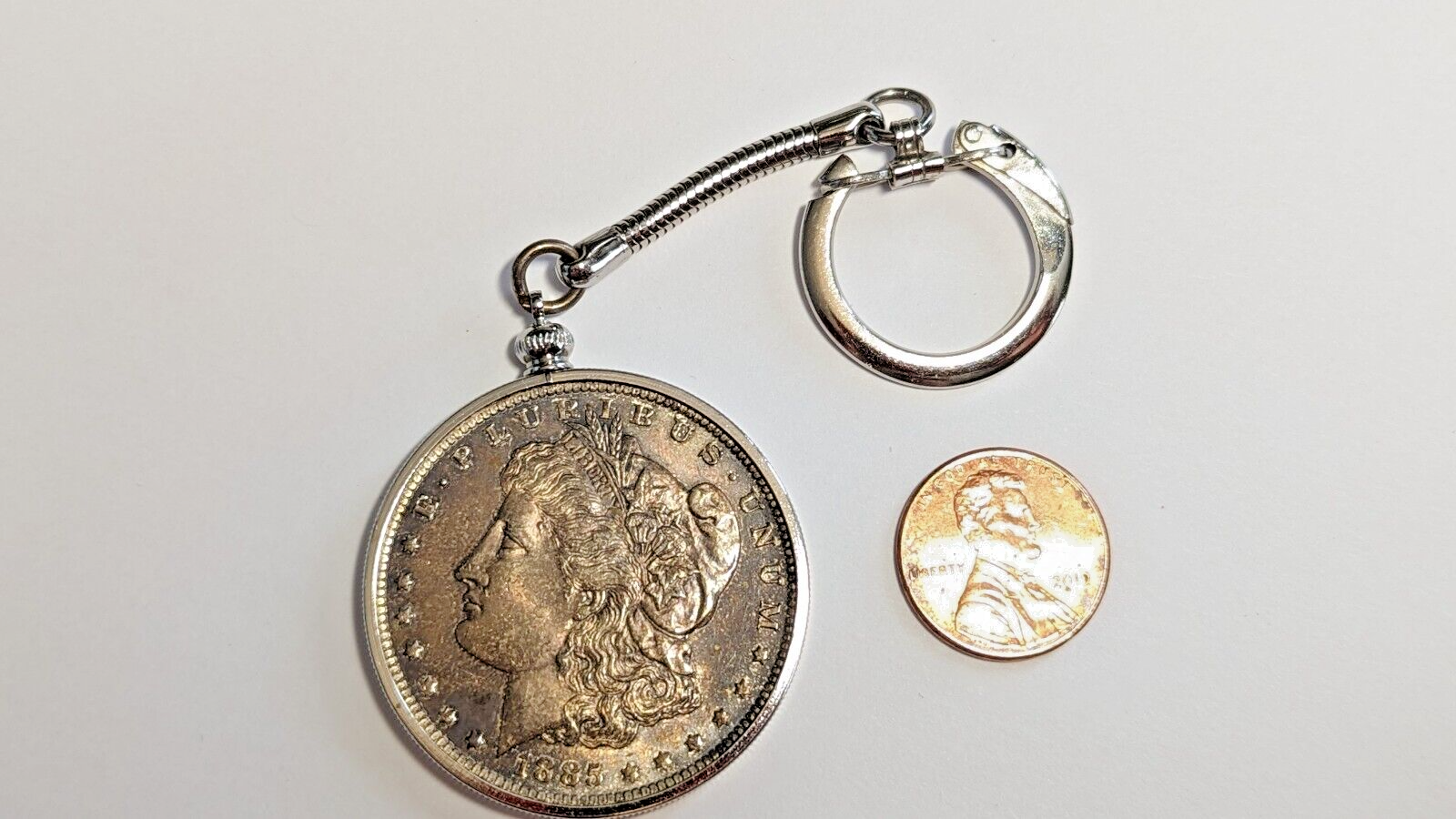 1885-O MORGAN SILVER DOLLAR KEYCHAIN | eBay