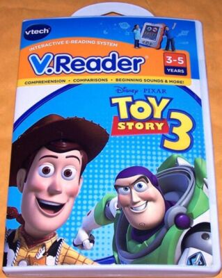 Vtech V.Reader Disney Pixar Toy Story 3 Animated E-Book System Ages 3-5 ...