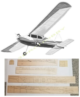 Krackerjac High Wing 32" Wing RC Airplane Laser Cut Balsa & Ply Short ...