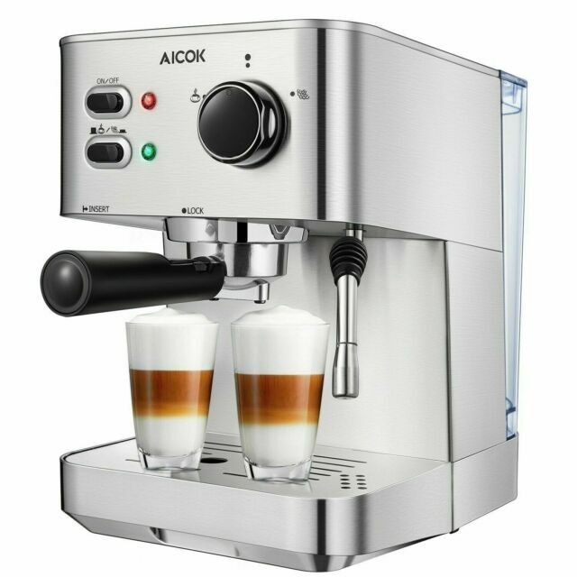 Aicok CM4682-V 5-Cup 15 Bar Stainless Steel Espresso Maker for sale ...