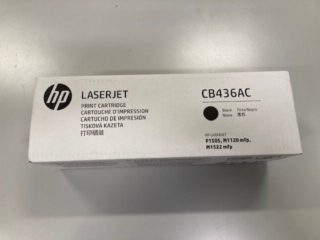 HP CB436AC Cb4 Black Contract LaserJet Toner Cartridge for sale online ...