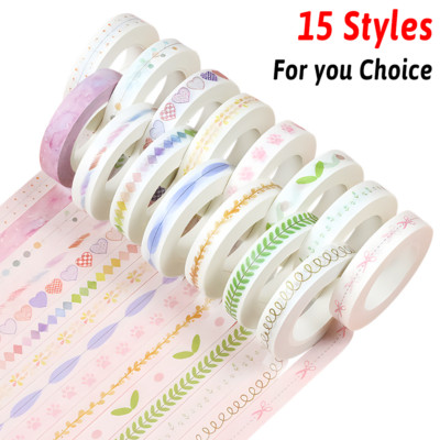 0.8mm × 10m Cartoon Washi Tape Sticker Decor Paper Masking Self ...