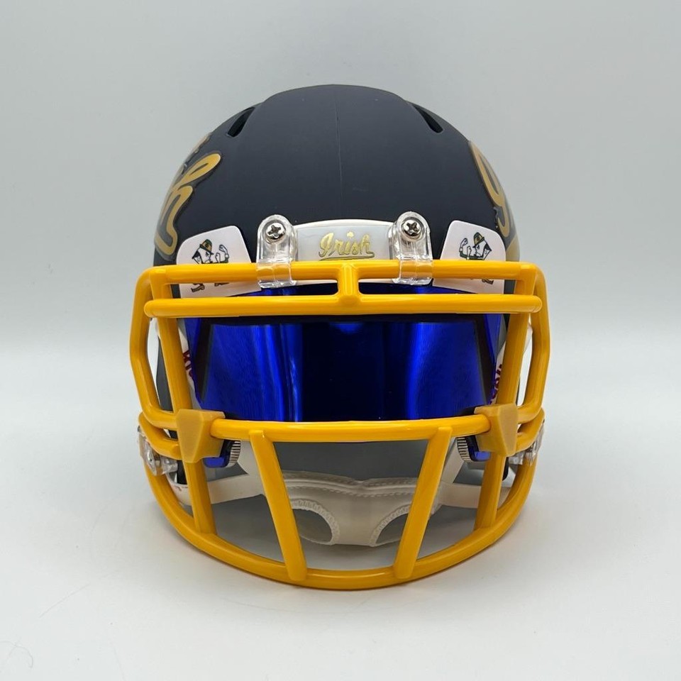 Notre Dame Fighting Irish CUSTOM Matte Navy Blue "IRISH" Mini Football ...