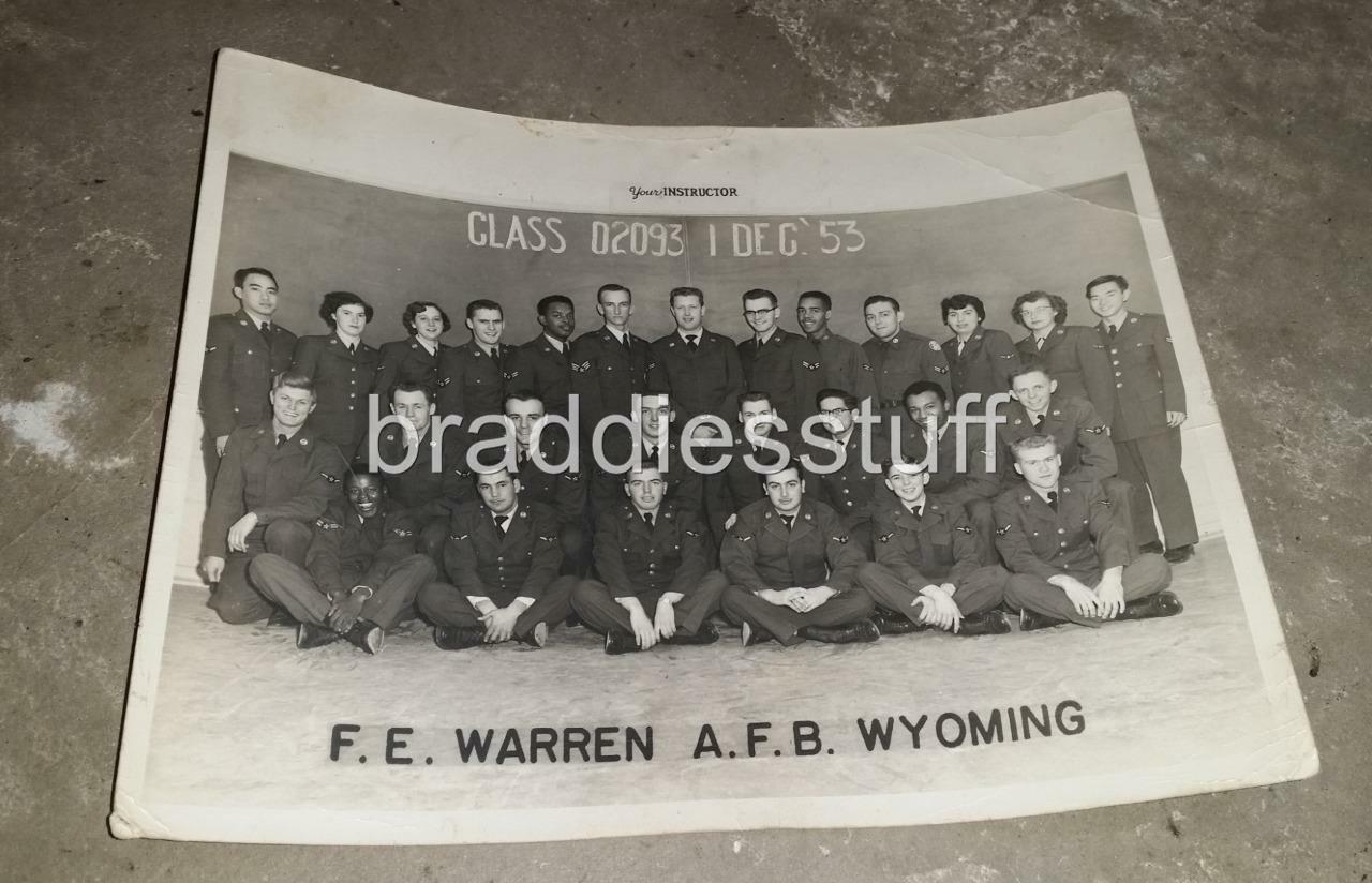 FE Warren AFB Wyoming Class 02093 1 Dec 1953 Photograph Autographed ...