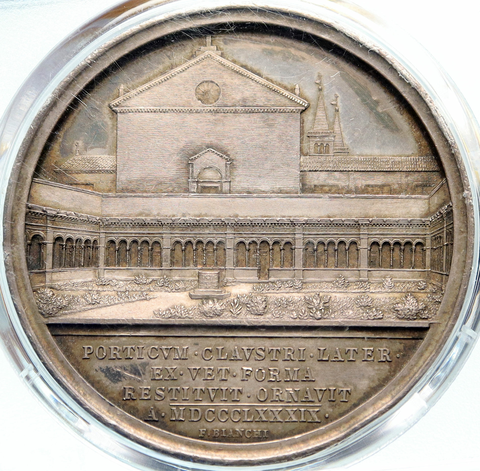 1889 VATICAN Pope LEO XIII Christian SPECIMEN Medal Lateran Clister ...