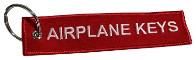 "AIRPLANE KEYS" Embroidered Key Chain | eBay