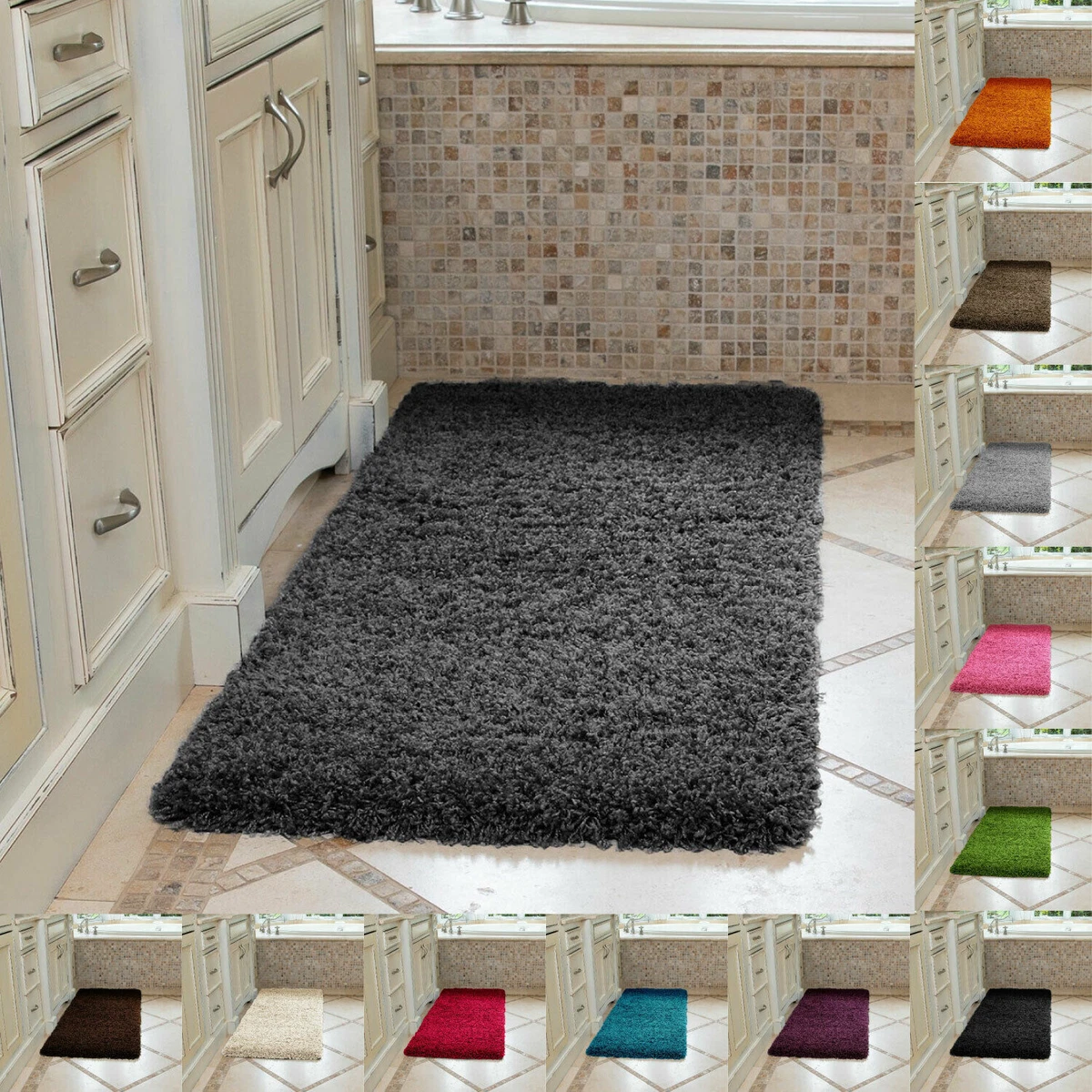Fluffy Bath Mats
