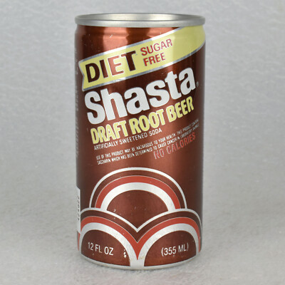 VTG 1970s Shasta Diet Root Beer Soda Pop Can 12oz (355ml) Aluminum ...
