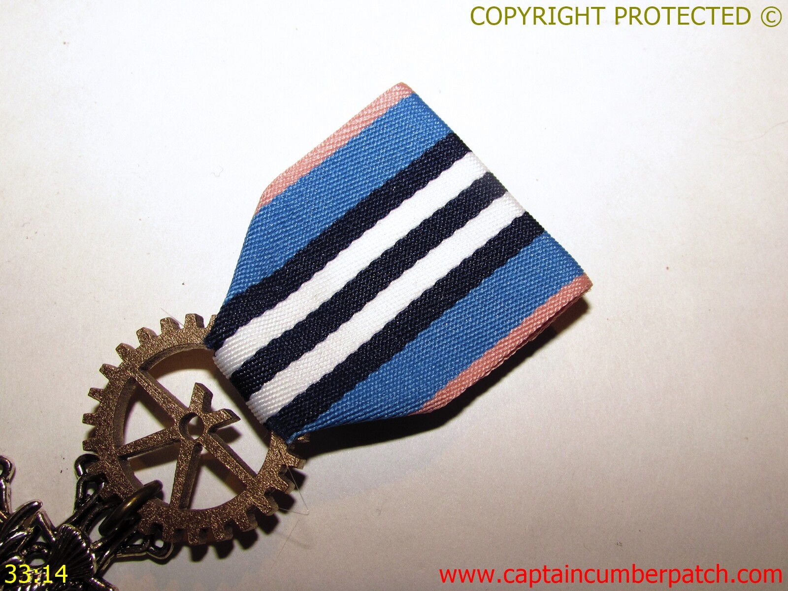 Steampunk badge brooch pin drape Medal thistle Scottish national ...