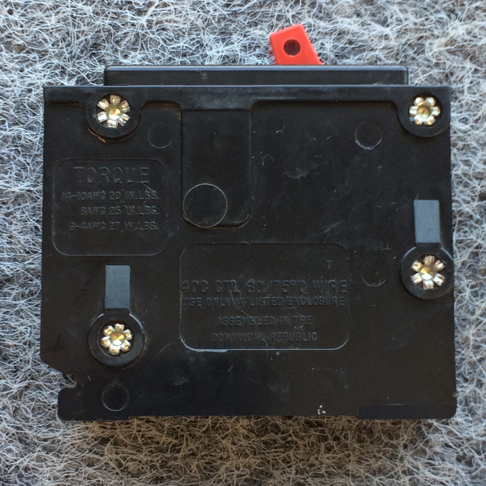 BRYANT WESTINGHOUSE BR120 C120 1 Pole 20 Amp Circuit Breaker - Red ...