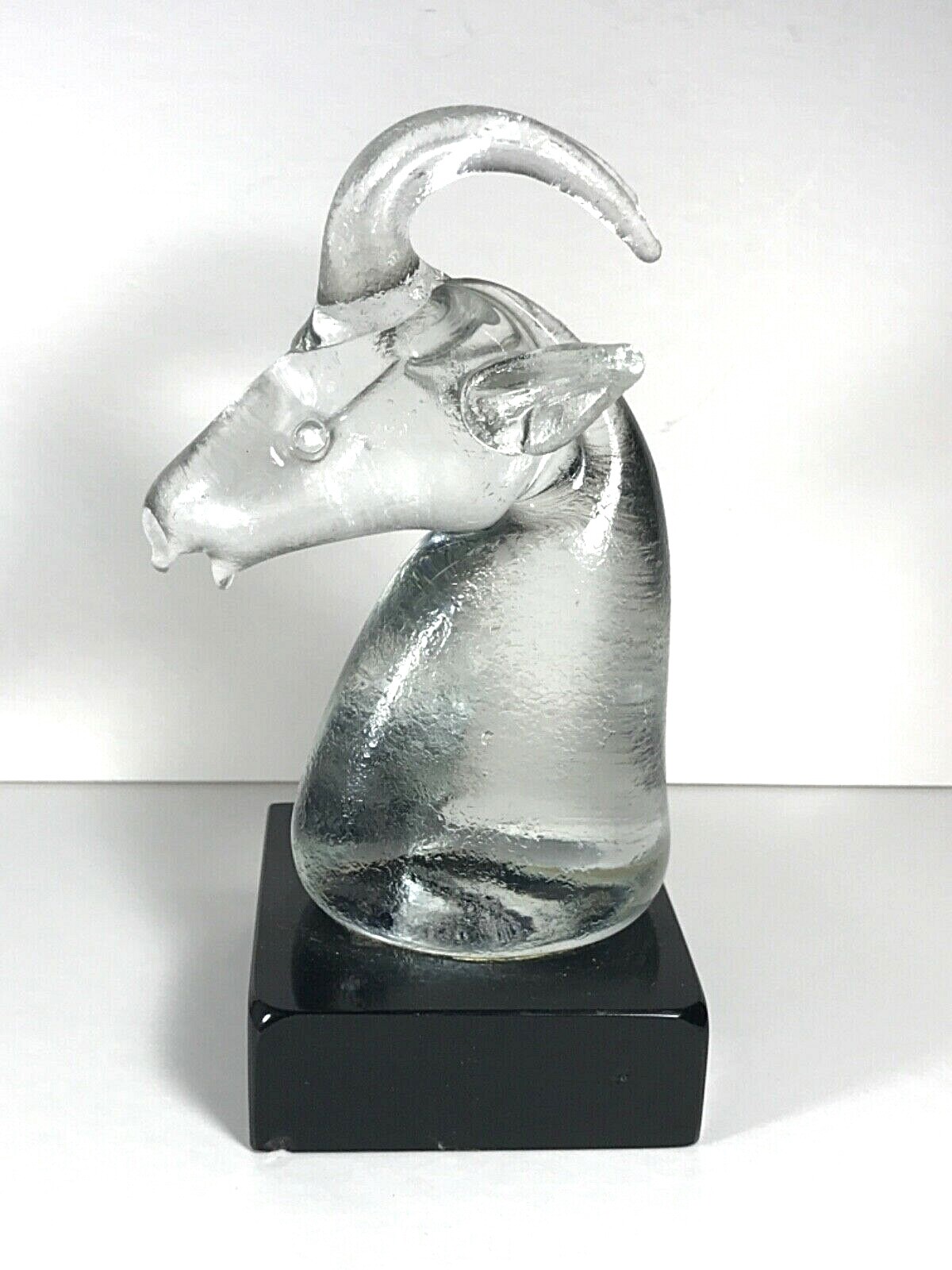 Art Glass RAM HEAD Signed "Robla" Attributed to A. Seguso | eBay