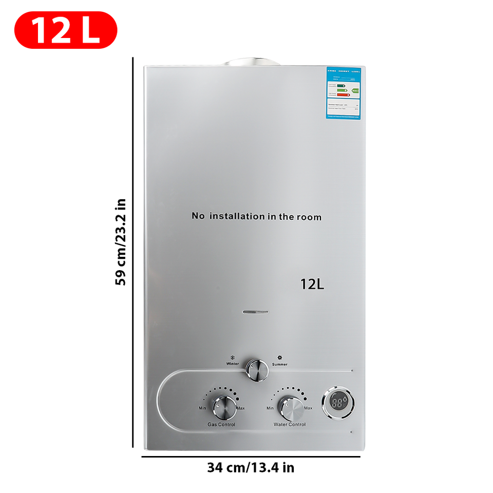 8-18L Instant Gas Hot Water System Heater Portable Shower LPG Caravan ...
