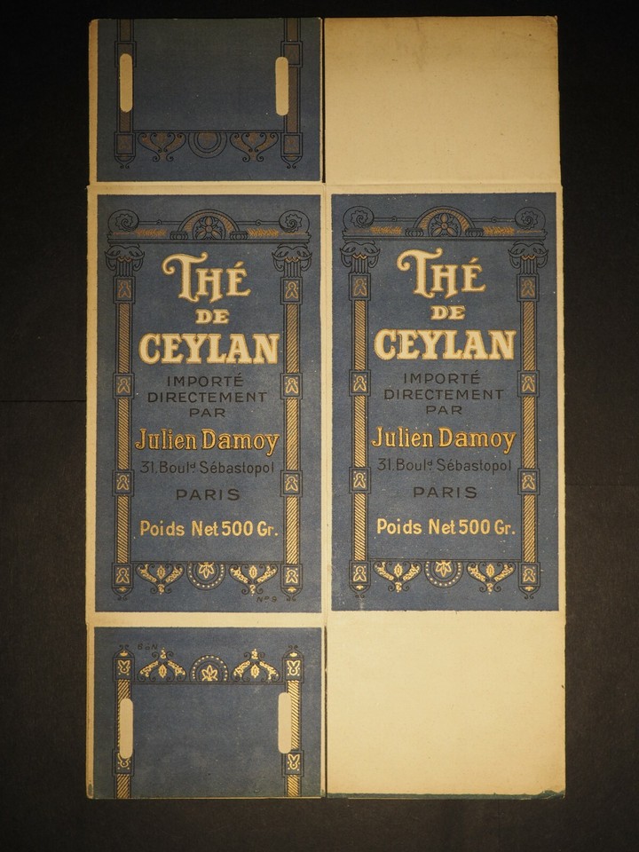 Emballage Carton à Monter - Thé de Ceylan, importé par Julien DAMOY ...