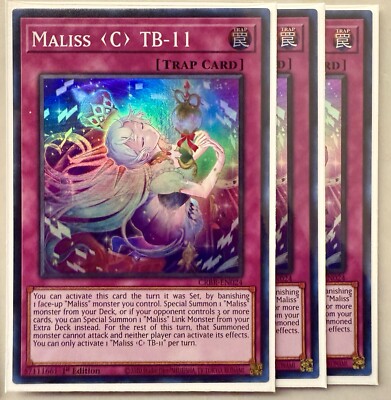 Yugioh! 3x Maliss C TB-11 CRBR-EN024 Super Rare 1st Ed NM | eBay