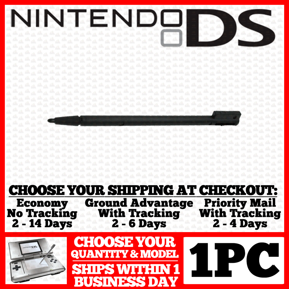 Stylus For Nintendo Original DS Black Plastic Pen Replacement "DS" NDS ...