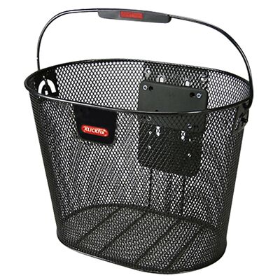 PANIER AV A CLIPS ACIER KLICKFIX OVALE PLUS 18L NOIR AVEC ANSE 36X27X25 ...