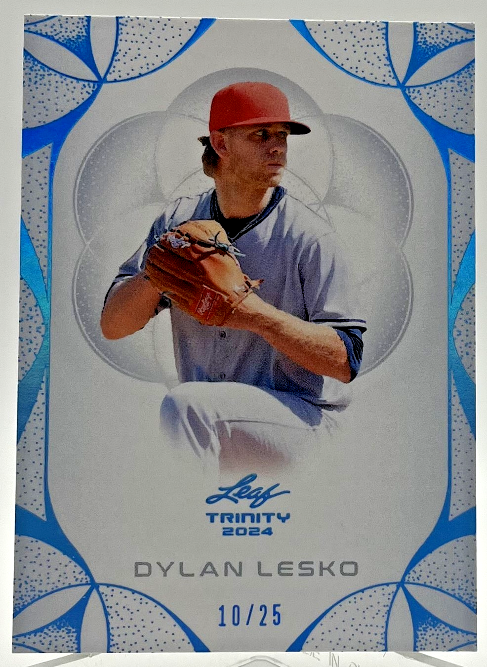 2024 Leaf Trinity Dylan Lesko Rookie Base Blue #78 Tampa Bay Rays #10/ ...