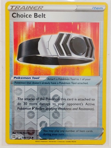 Pokémon TCG Choice Belt 135/172 Uncommon Reverse Holo | eBay