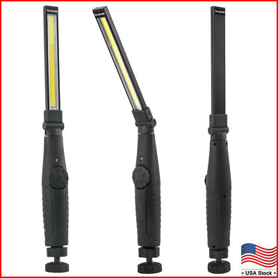 Rechargeable COB LED Slim Work Light Bright Flashlight Inspection Lamp ...