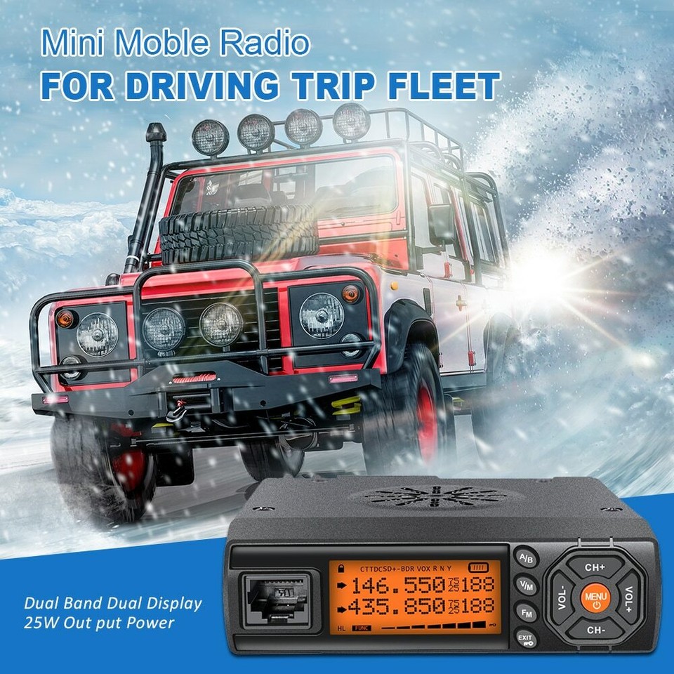 Zastone Z218 VHF UHF Mini Radio 25W Walkie Talkie Car Two Way Radio ...