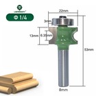 8mm Shank Bullnose Router Bit Set Bead Edge Moulding Profile Dowels ...