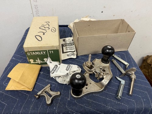 nos Vintage Stanley no. 71 Router Plane Wood Tool new old stock in box ...