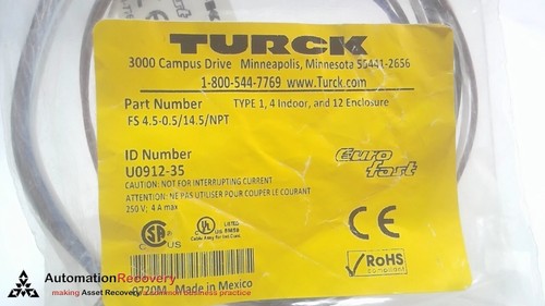 TURCK FS 4.5-0.5/14.5/NPT / FS4505145NPT () for sale online | eBay