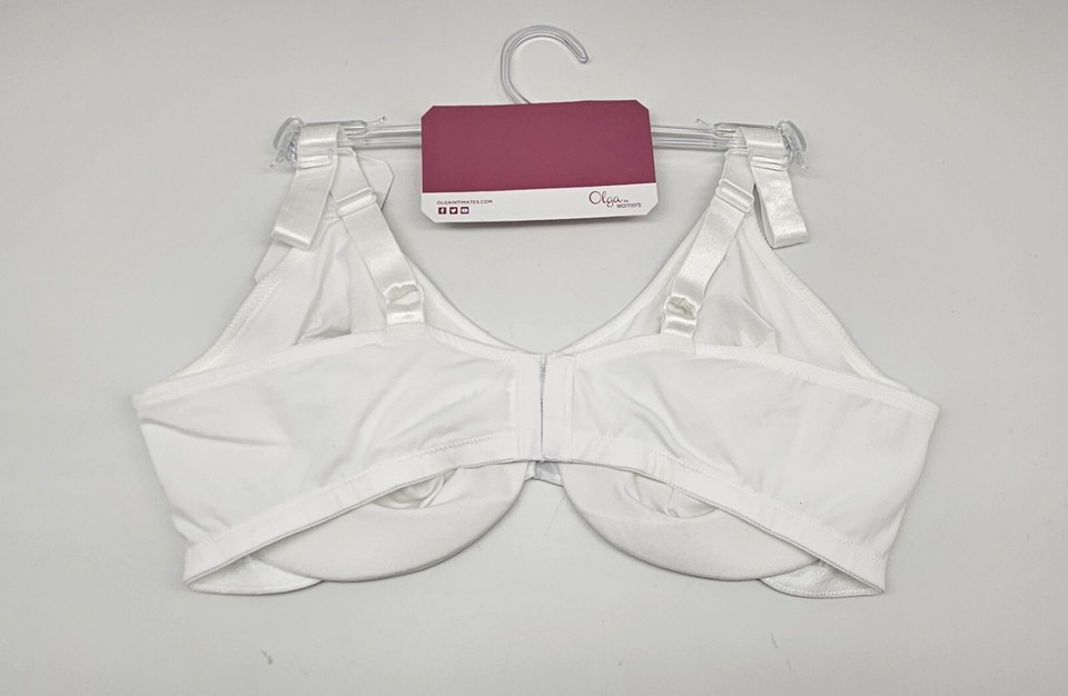 OLGA Warners White Underwire Soft Cup Lift Bra Women 38DD 40C 40D 40DD ...