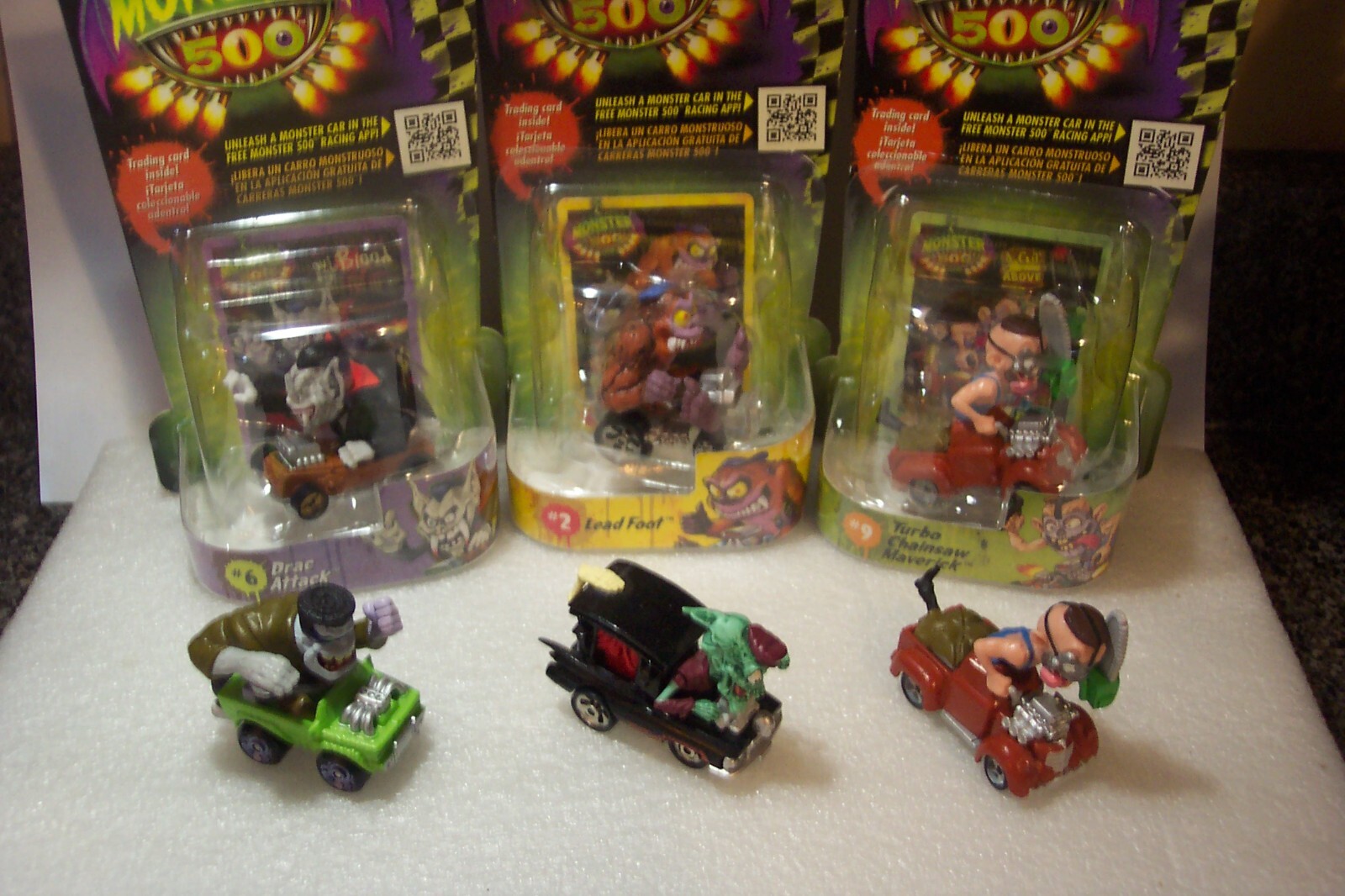 Monster 500 Drac attack, Lead Foot &Turbo Chainsaw Maverick | eBay