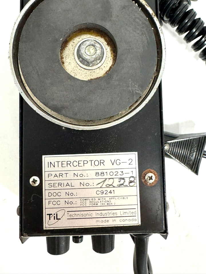 Pro Laser III Laser Radar and Interceptor VG-2 Radar Detector | eBay