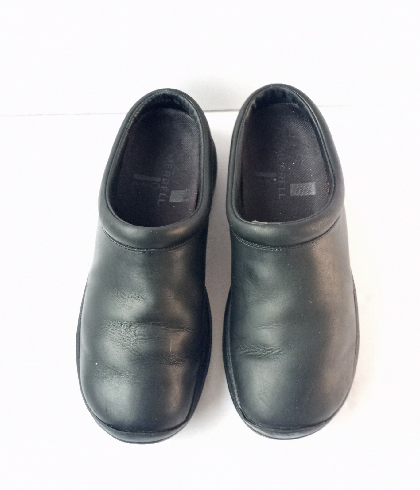 Merrell Encore Nova Smooth Black Leather Slip-On Mule J66290 Women US 6 ...