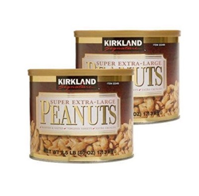 Kirkland Signature Super Extra Large Peanuts Roasted & Salted 2.5 Lbs ...
