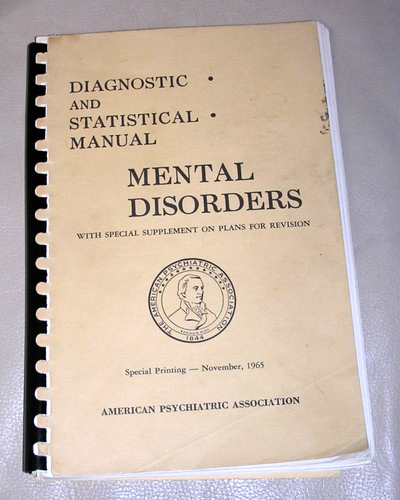 RARE First DSM ! Diagnostic & Statistical Manual Mental Disorders 1952 ...