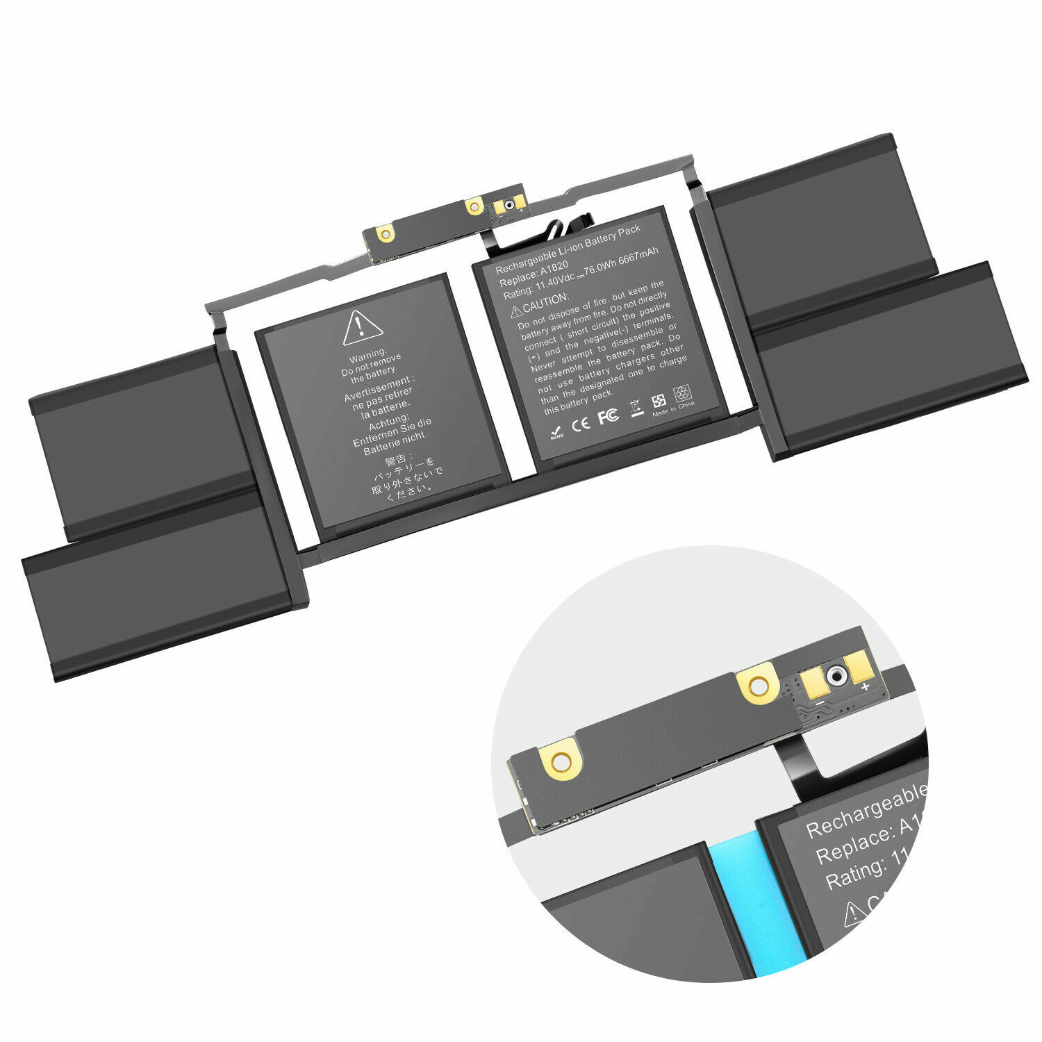 A1820 Battery for Apple Macbook Pro 15" A1707 Late 2016 Mid 2017 EMC ...