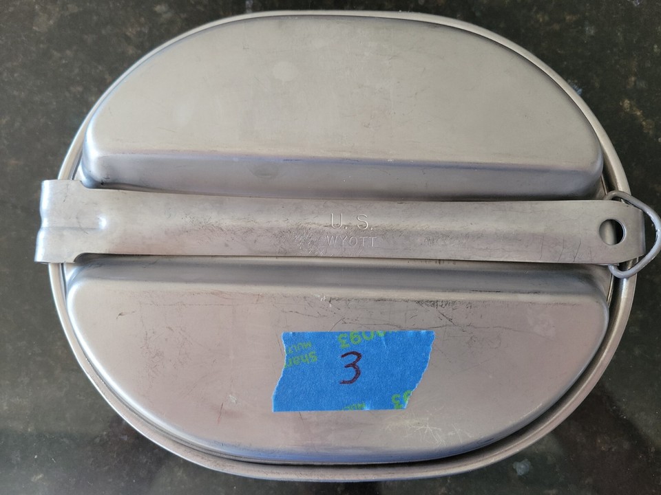 Mess Kit Wyott Manufactured Nice With Fork, Knife & Spoon | eBay