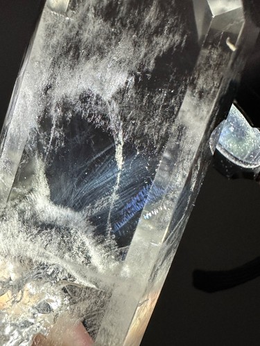 Angel Feather/Blue Needle Clear Quartz Point,Metaphysical,Unique ...