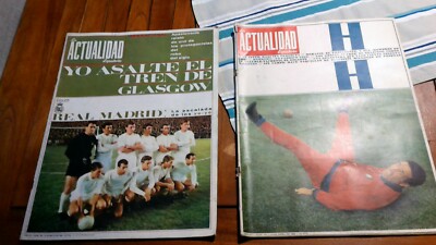 La Actualidad Espanola-lot 2 magazines-1966-special FOOTBALL/REAL ...