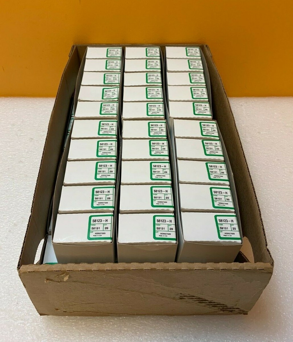 Hillman 58131(58123-H) 1200 pcs, 60 Boxes x 20 1/2" Black Nylon Hole ...